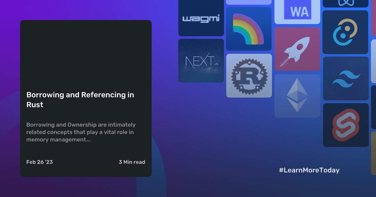 Borrowing and Referencing in Rust