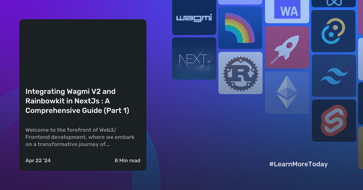 Integrating Wagmi V2 and Rainbowkit in NextJs : A Comprehensive Guide (Part 1)